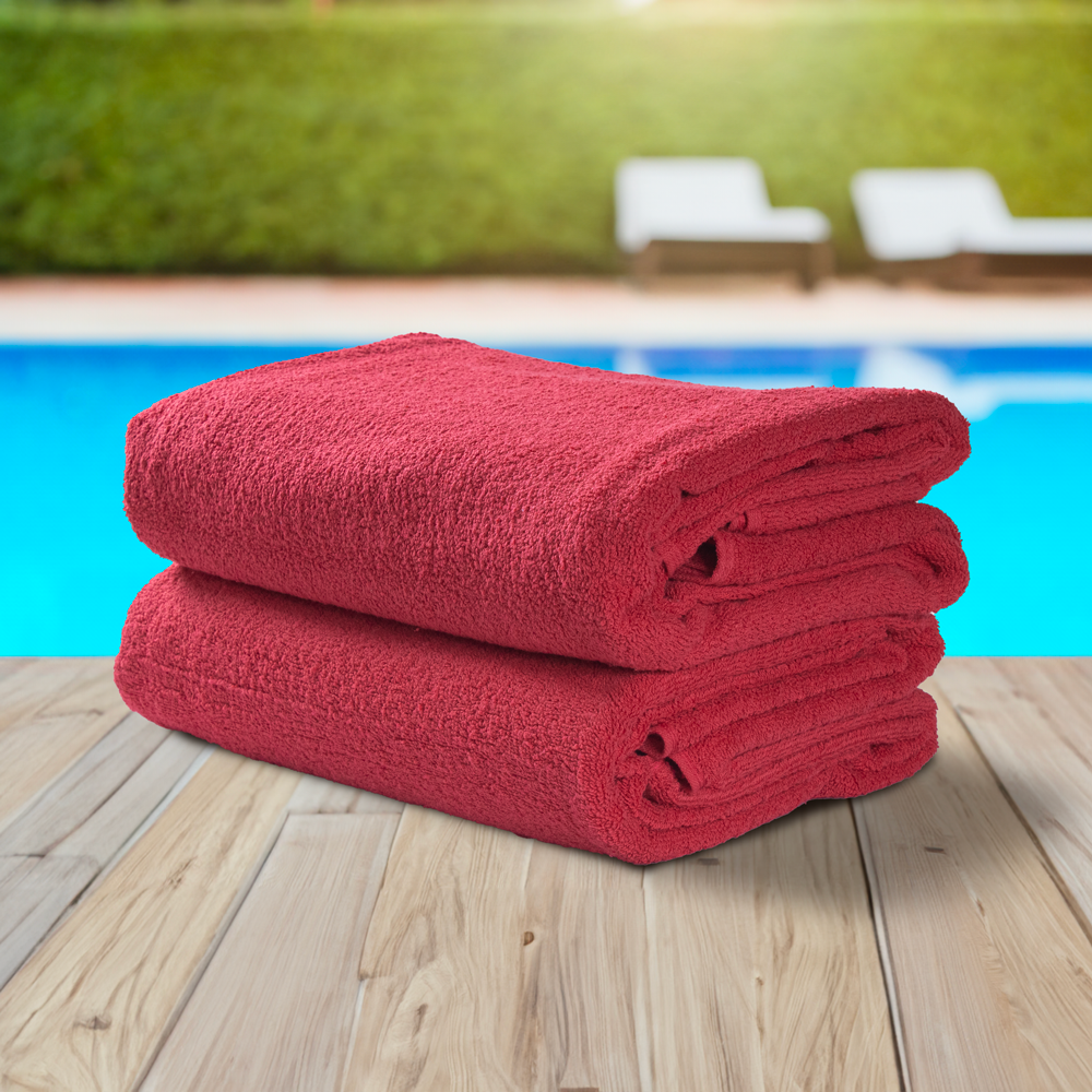 Toalla de Baño Soft Roja – Blancos Selectos